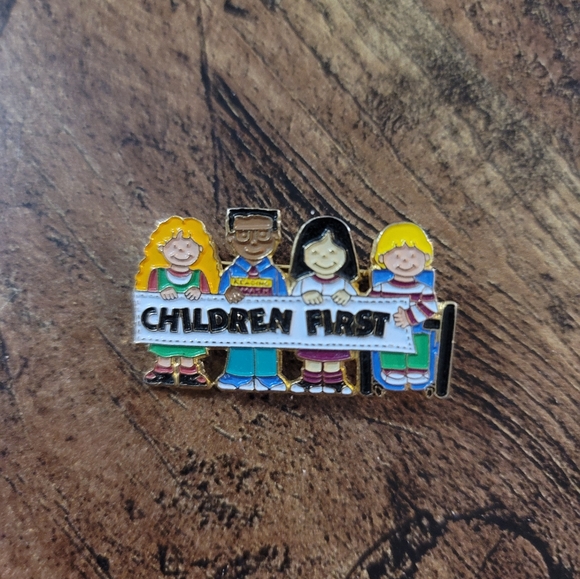 Jewelry | Vintage Children First Pin | Poshmark
